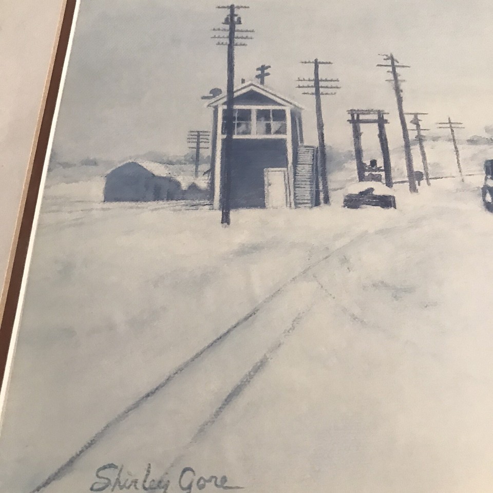 1930 NYC Watercolor Shirley Gore Great Depression Art Deco Painting ...