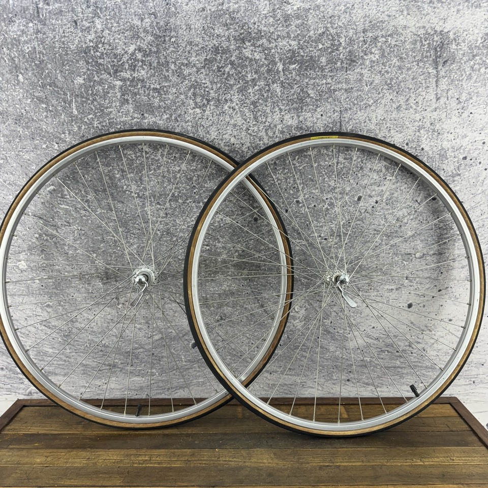 Vintage Road Bike 27" Wheel Set Fuji Ukai Rims Gyro Master Hubs Japan ...