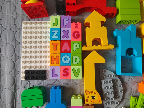 Lego DUPLO Bundle approx 1.4 KG of Mixed Bricks Blocks Figures Letters ...