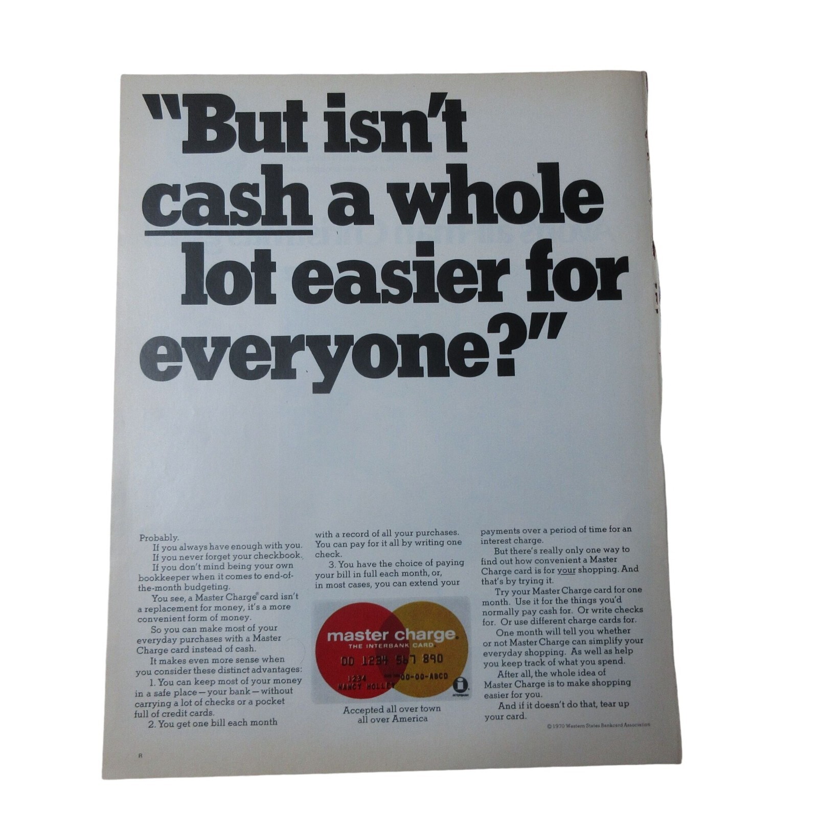 1970 AVON - All Man Christmas Gifts / Master Charge Card - Vintage ...