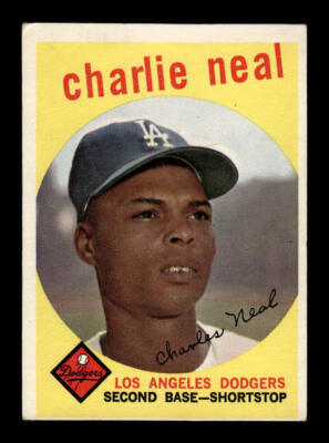 1959 Topps Baseball #427 Charlie Neal Los Angeles Dodgers | eBay