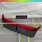 FITS Mini Cooper F55 F56 Real Carbon Fiber+Red Colour Rear Spoiler Roof ...