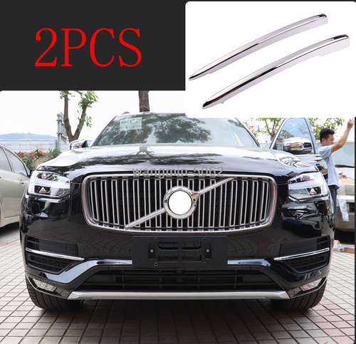 ABS Chrome Front Fog Light Cover Strip Trim For Volvo XC90 2016 2017 ...