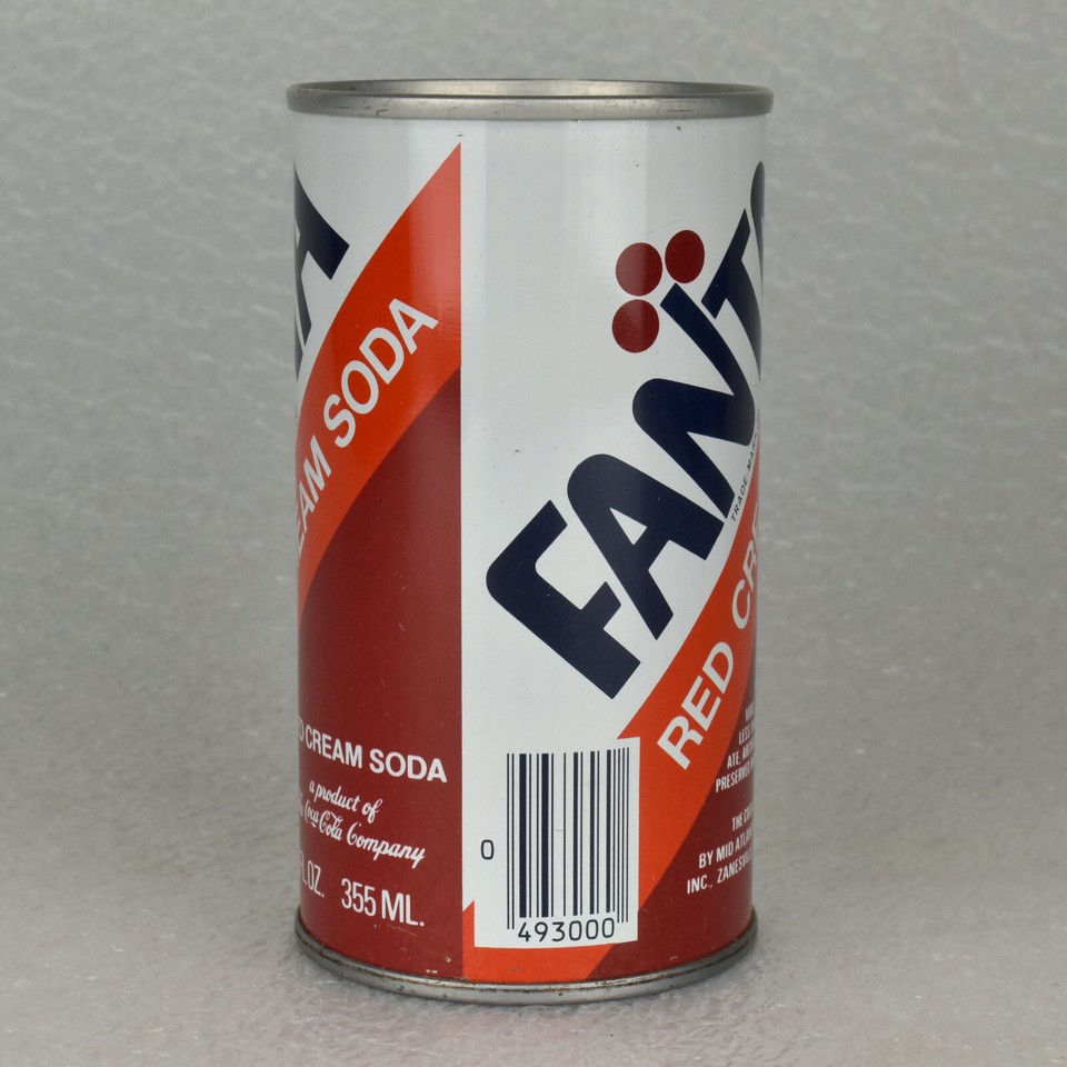 VTG 1970s Fanta Red Cream Soda Pop Can 12oz (355ml) Straight Steel ...