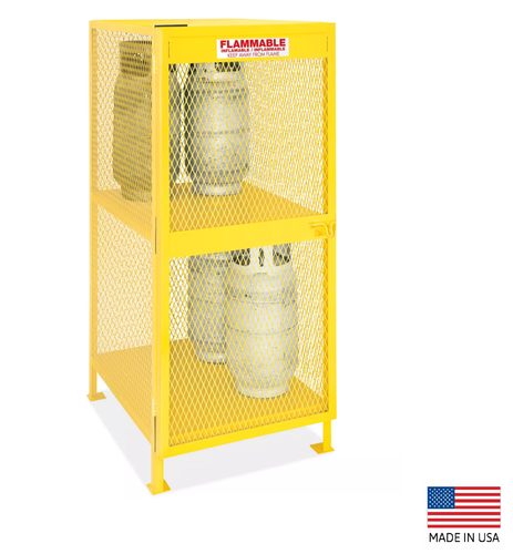 CYLINDER STORAGE CABINET for LP Propane Tanks - Holds 20, 33 & 40 Lb ...