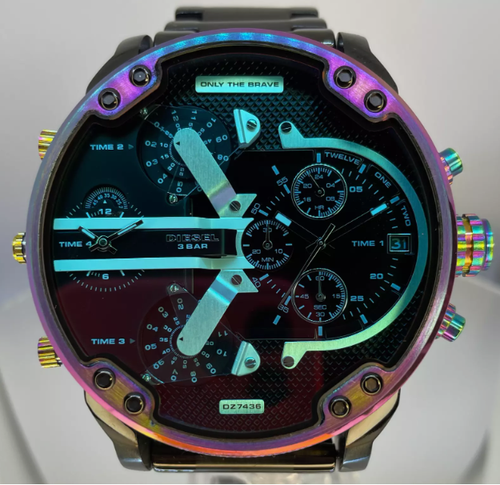 Modell brandneu Diesel Herren Mr Daddy 2.0 mehrfarbige Uhr DZ7436 57mm ...
