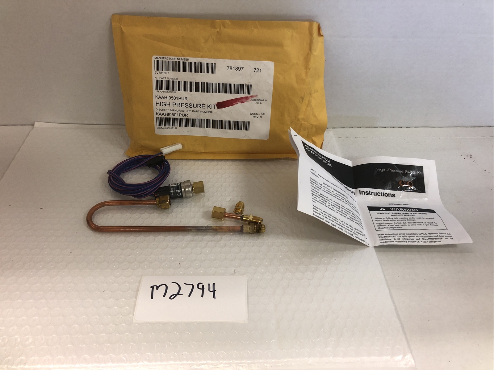 Carrier High Pressure Switch Kit KAAHI0501PUR for sale online | eBay