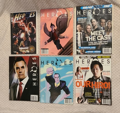 Lot Of 6 Heroes TV Show Official Magazines 2007 Including Comic Con ...