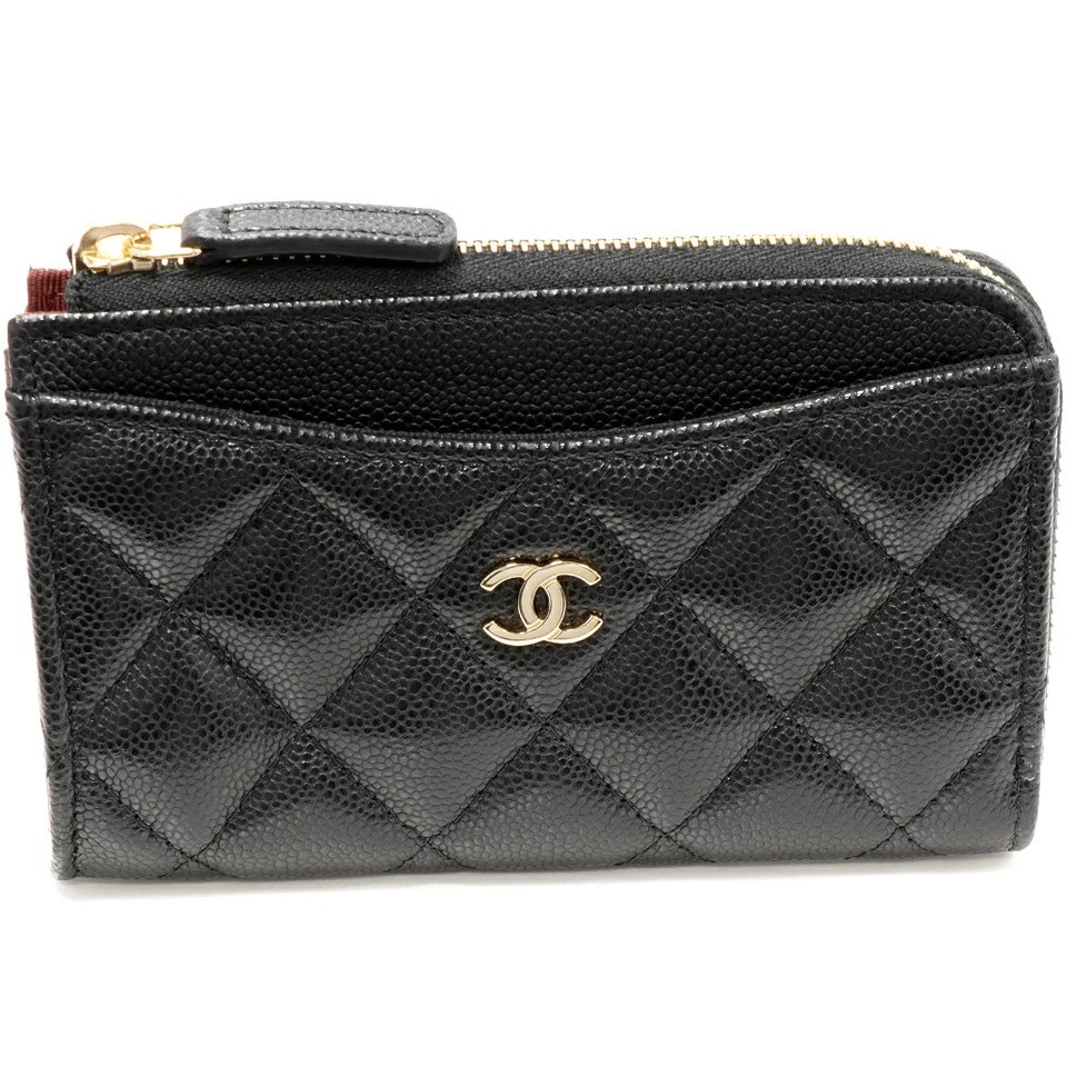 Chanel Card Coin Case Fragment Case Matelasse Crap Card Case Indian ...