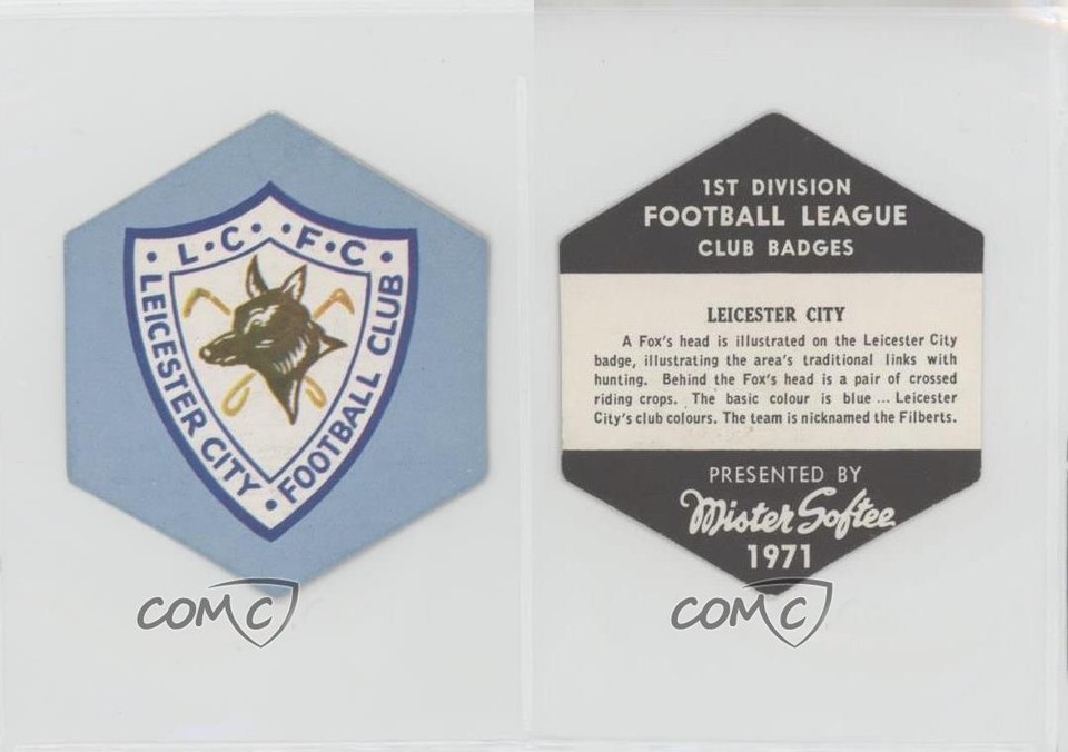 1971 1st Division Football League Club Badges Leicester City FC 0o5i | eBay