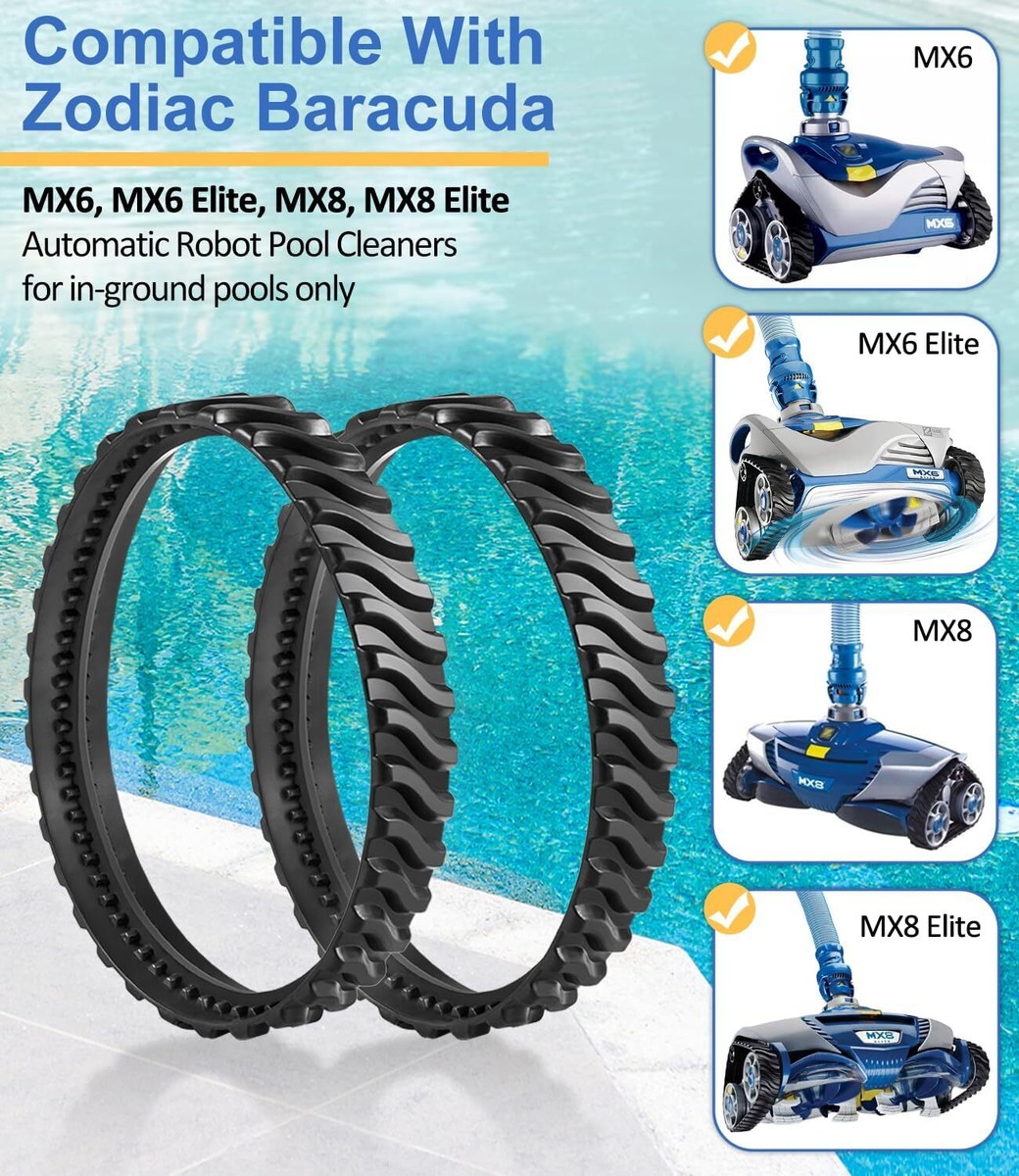 Baracuda MX8 Replacement Tires Scaroo R0526100 Pool Cleaner Wheel Track ...