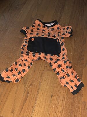 TOP PAW Spooky Itsy Bitsy Spider Halloween Pajamas Long Johns Dog Size ...