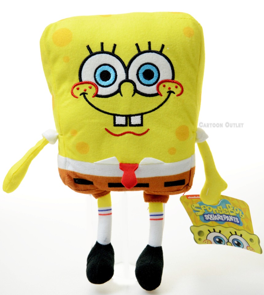 Nickelodeon Spongebob Squarepants 10" Stuffed Plush Toy Doll Authentic ...