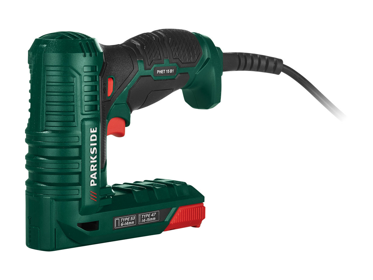 Parkside Electric Powered Lightweight Nailer & Stapler Tracker Gun Wood ...