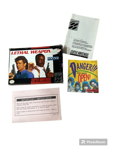 Lethal Weapon Nintendo Game ORIGINAL BOX ONLY with Original Inserts ...