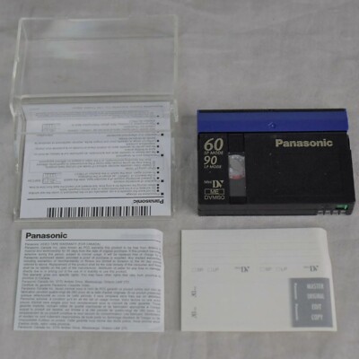 PANASONIC ME DVM60 Mini Digital Video Cassette SP 60 Minutes LP 90 ...