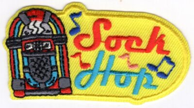 SOCK HOP ron On Patch Dancing Dance | eBay
