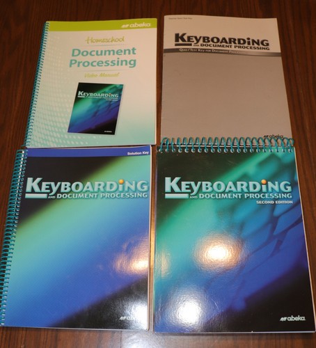 Lot of Abeka Book Keyboarding & Document Processing Textbooks Teachers ...