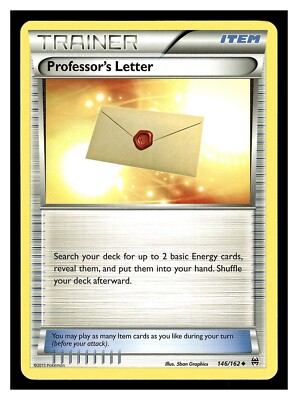 Pokemon XY Breakthrough Professor's Letter 146/162 | eBay