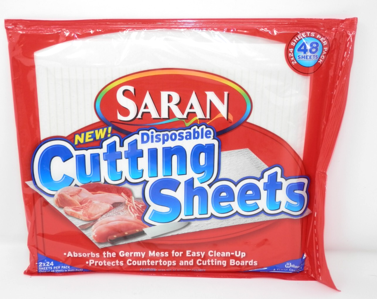 Saran Disposable Cutting Sheets Pack of 24 Sanitary Camping Travel New ...