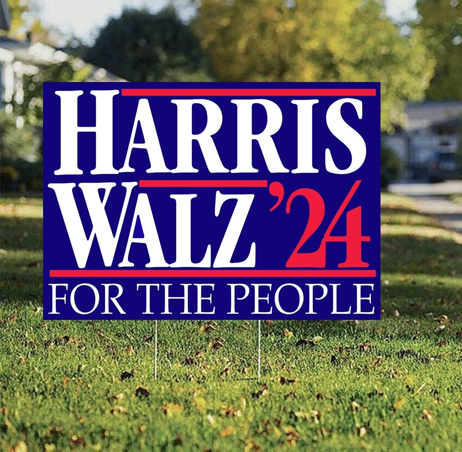Harris Walz Yard Sign, Kamala Harris Tim | Grelly USA