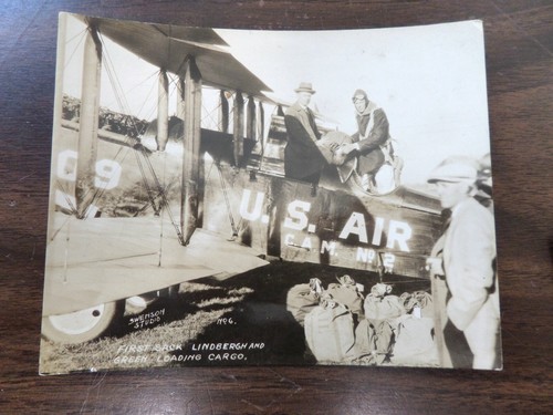 LOT OF 3 LINDBERGH PHOTOS LUCKY LINDY PAN AM FLYING BOAT ROBINSON ...