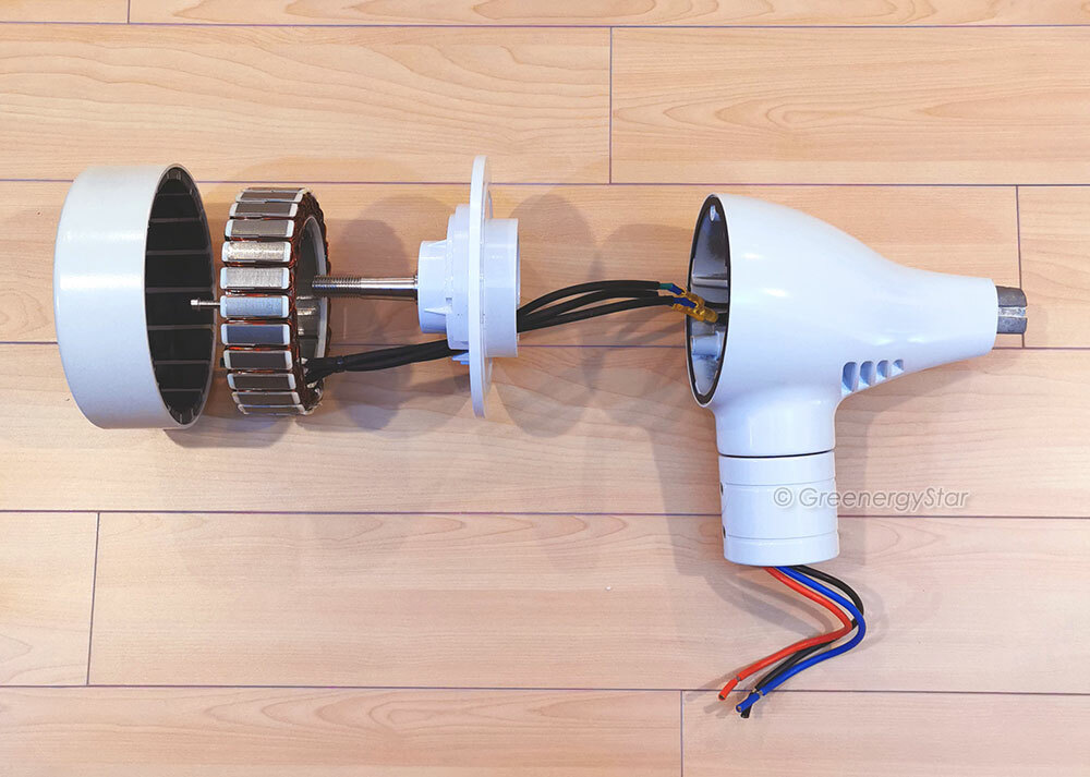 Apollo True Power 5000W AC 12V /24V Magnet PMA Wind Turbine Generator ...
