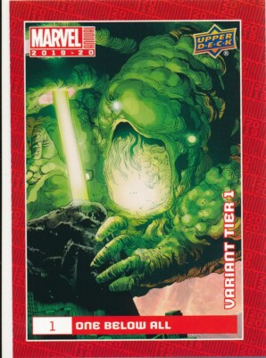 #1 ONE BELOW ALL 2019-20 2020 Upper Deck Marvel Annual HULK VARIANT ...