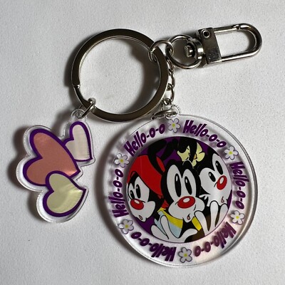 Animaniacs Keyring NEW GIFT Acrylic Characters Purple Keychain Retro ...
