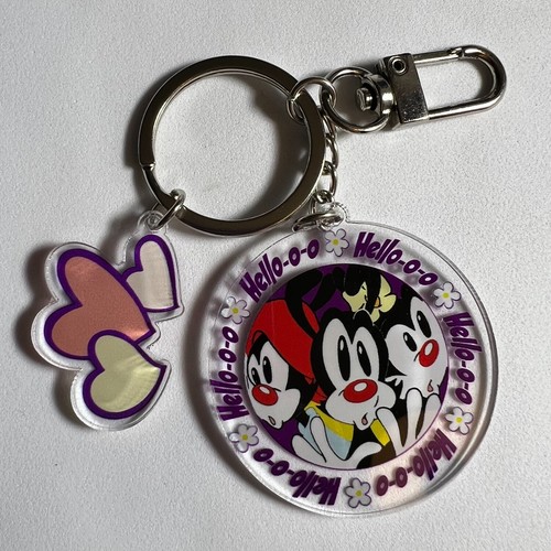 Animaniacs Keyring NEW GIFT Acrylic Characters Purple Keychain Retro ...