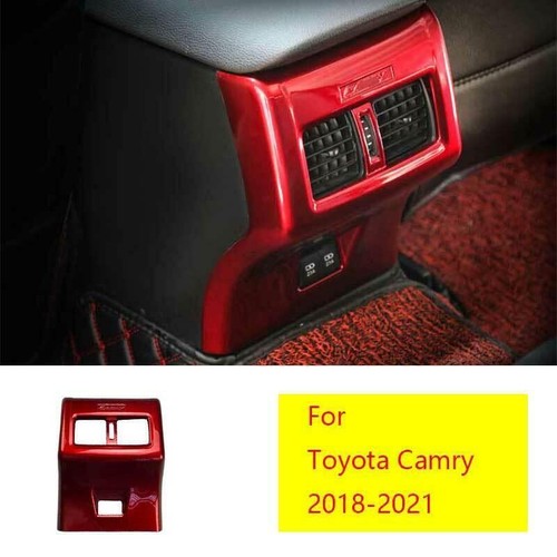 Fit For Toyota Camry 2018-2021 ABS Red Rear Air Outlet Anti-Kick Panel ...