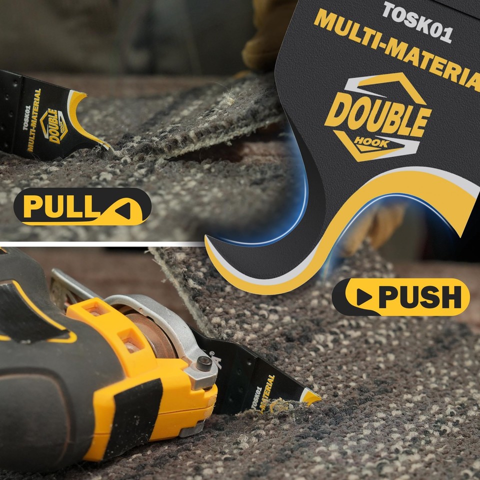 Oscillating Multi tool Hook Knife Blade, 5 PCS Multitool Saw Blades for ...