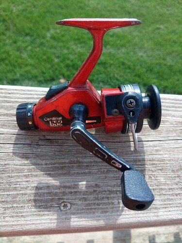 Vintage Abu Garcia Cardinal 652 Red Spinning Fishing Reel. Works But ...