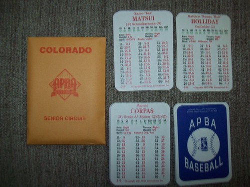 Original 2007 APBA Baseball Cards w/ XBs complete | eBay