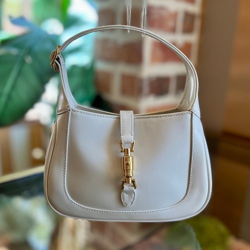 GUCCI Piston Lock Jackie 1961 Small White Shoulder Bag | eBay