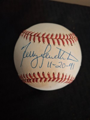 Terry Pendleton 11-20-1991 Atlanta Braves Autograph Baseball | eBay