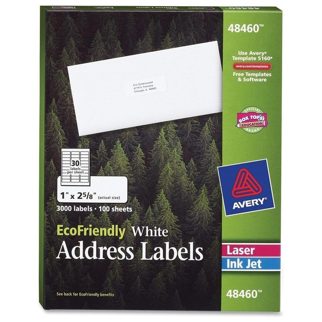 Avery 48460 Dennison Ecofriendly Address Label for sale online | eBay