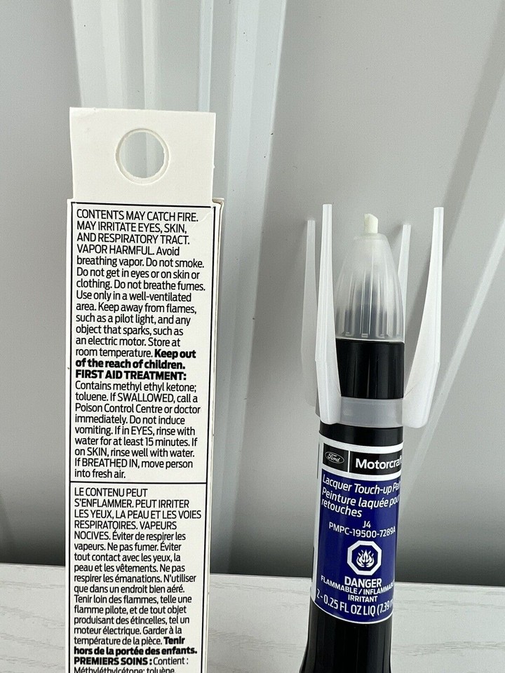 Ford J4 Deep Impact Blue Touch Up Paint Pen Top & Clear Coat OEM ...