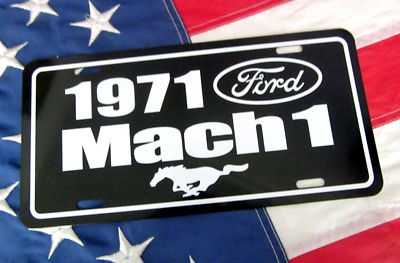 1971 Ford MACH 1 MUSTANG license Plate car tag 351 Windsor Cleveland | eBay