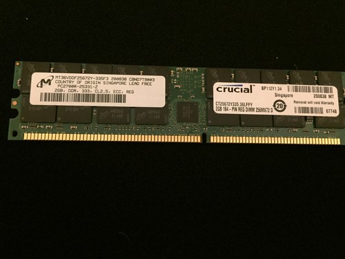 New* Crucial / Micron MT36VDDF25672Y-335F3 PC2700R-25331-Z 2GB | eBay