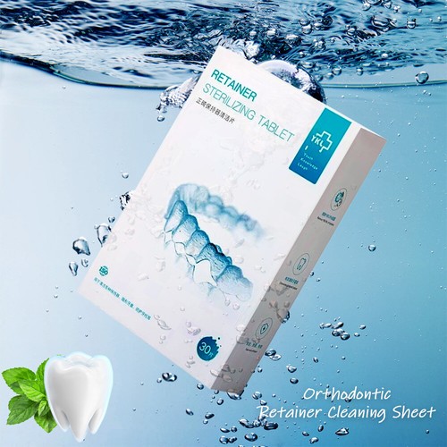 Effervescent Dental Tablet | Braces/Aligners Cleaner | 80g Fresh Breath ...
