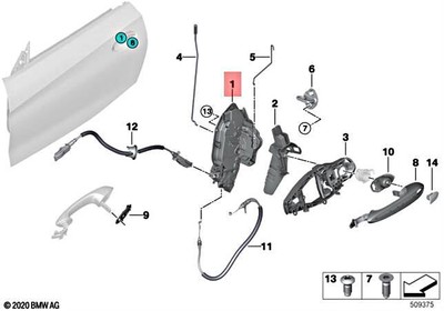 Genuine BMW M3 G20 318d 320d 320dX 320i 1.6 330d System Latch Left ...