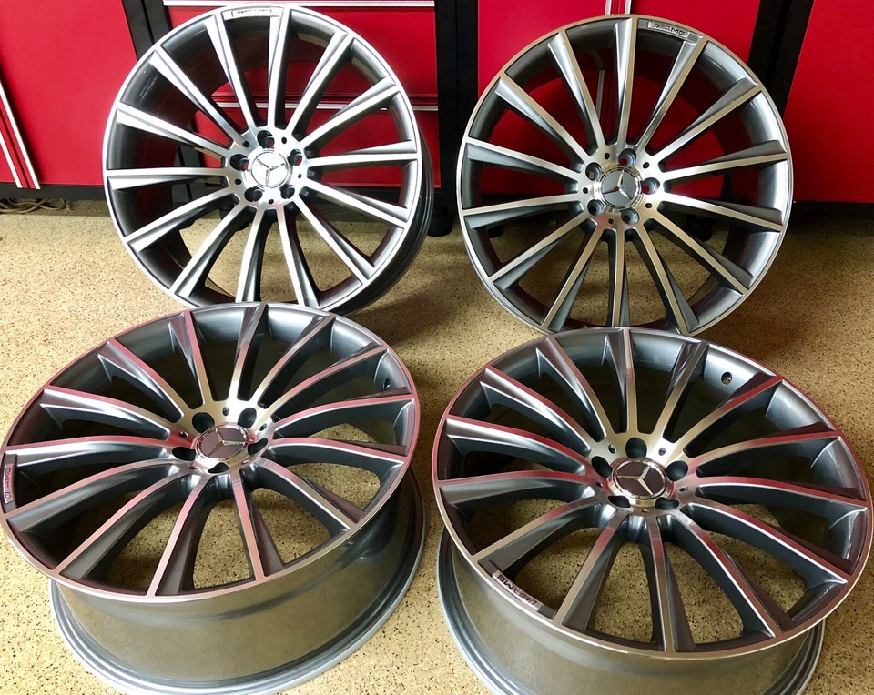 MERCEDES BENZ 20 INCH RIMS WHEELS SET4 NEW 20/8.5 20/9.5 FIT SL500 ...