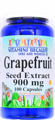900mg Grapefruit Seed Extract 100 Capsules Citrus Paradisi Dietary ...