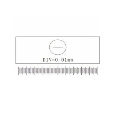 DIV=0.01mm Stage Graticules Microscope Stage Micrometer Calibration ...