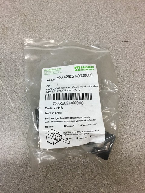 Murr Elektronik 7000-29021-0000000 SVS Valve Plug Form a 18mm for sale ...