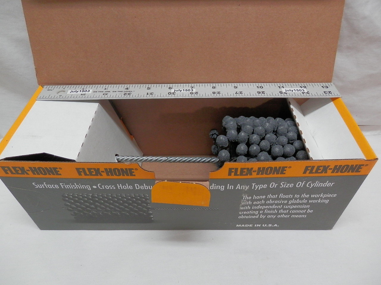 (1) NEW 4-1/8" 180 grit Flexible Cylinder Hone Bore Diameter Ball Flex ...