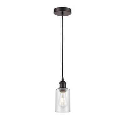 Innovations Clymer 1Lt 4" Cord Mini Pendant, Bronze/Seedy - 616-1P-OB ...