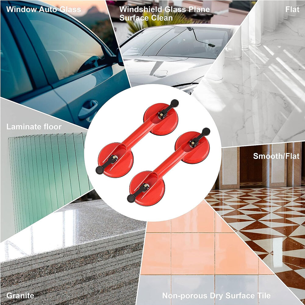 Glass Suction Cups Vacuum Lifter Heavy Duty Sucker Pads Holder Table 4. ...