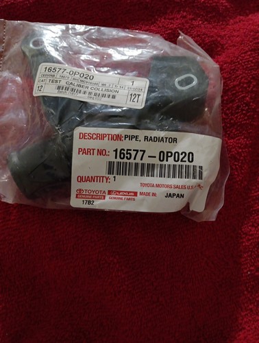 Toyota 2020-2022 Highlander Radiator Pipe. OEM 16577-0P020 | eBay